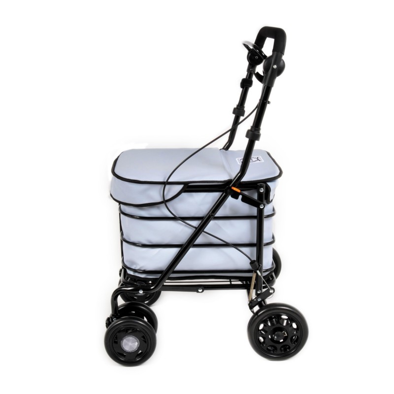 2025 NEW Seated Shopping / Walker Trolley - Sky Blue BLACK EDITION