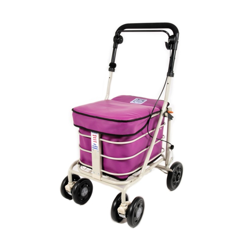 NEW Seated Shopping / Walker Trolley - Purple