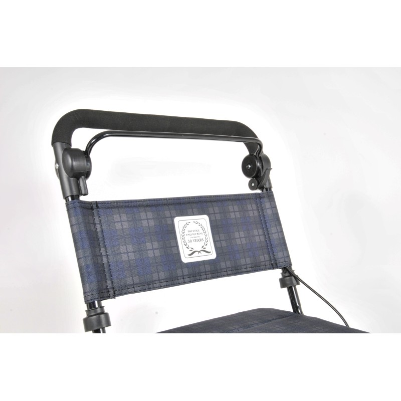 NEW - Lightweight Walk, Rest & Shop 3 in 1 Trolley - Navy Tartan