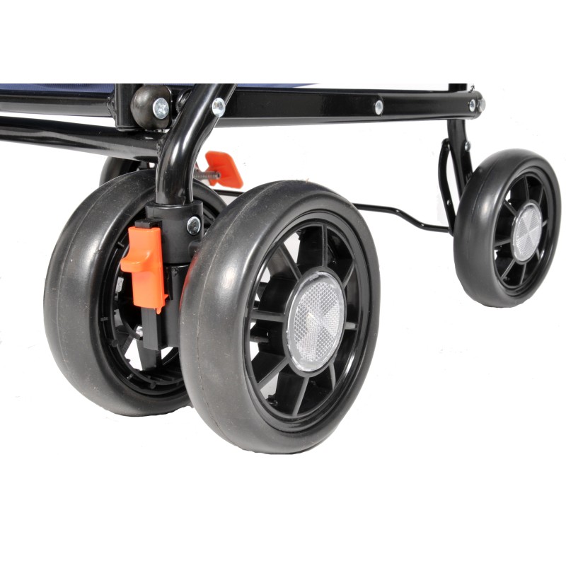 NEW - Lightweight Walk, Rest & Shop 3 in 1 Trolley - Navy Tartan